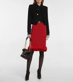 Saint Laurent Puffer Small Leather Shoulder Bag - Black
