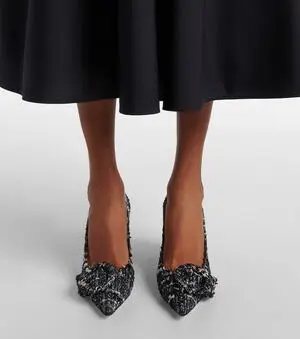 GIANVITO ROSSI Pointed Toe Bow Detail Pumps
