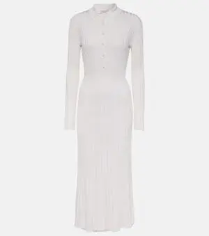 Gabriela Hearst Ardor Silk And Cashmere Maxi Dress - White