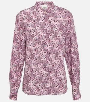 Isabel Marant Étoile Ilda Printed Silk-blend Blouse