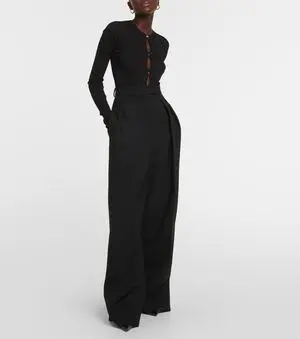 Sportmax Rib-knit Bodysuit - Black