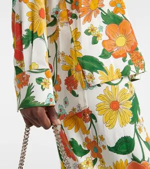 Stella McCartney Floral Print Viscose Blend Blouse