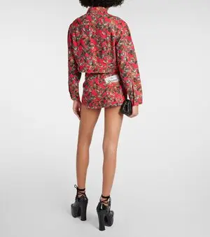 VIVIENNE WESTWOOD Printed Cotton Mini Skirt