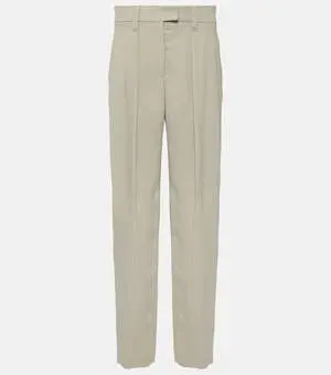 Brunello Cucinelli Twill Wide-leg Trousers