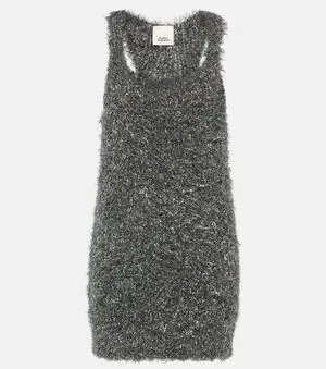 Isabel Marant Étoile Windy Metallic Knit Mini Dress
