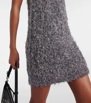 Isabel Marant Étoile Windy Metallic Knit Mini Dress