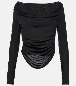 Staud Solana Jersey Top - Black