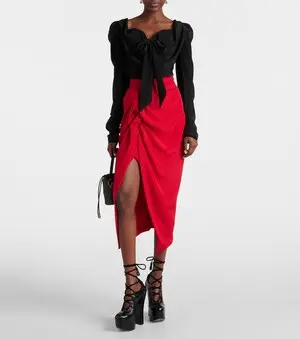 VIVIENNE WESTWOOD Tie-detail Silk Top