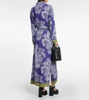 Etro Printed Shirt Midi Dress
