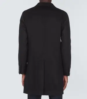 Zegna Double-breasted Wool And Cashmere Blend Coat