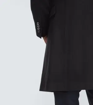 Zegna Double-breasted Wool And Cashmere Blend Coat