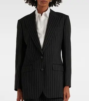 Dolce & Gabbana Pinstripe Virgin Wool Blazer