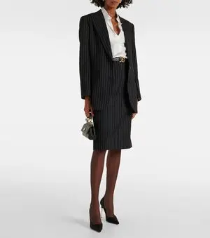 Dolce & Gabbana Pinstripe Virgin Wool Blazer