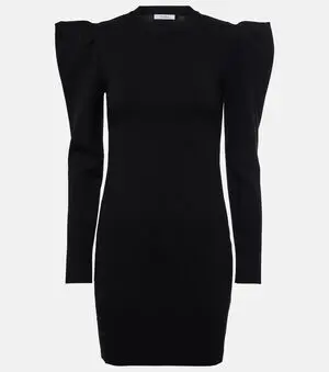 Max Mara Glasgow Puff Sleeve Mini Dress - Black