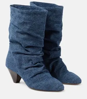 Isabel Marant Étoile Reachi Denim Ankle Boots - Blue