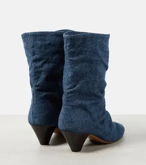 Isabel Marant Étoile Reachi Denim Ankle Boots - Blue