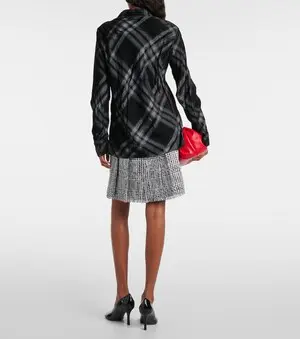 Burberry Checked Velvet Shirt