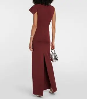 Roland Mouret Asymmetrical Cutout Maxi Dress