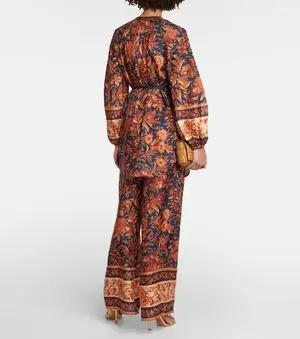 Zimmermann Junie Floral Silk Blouse