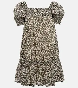 Tory Burch Floral Smocked Minidress - Multicoloured