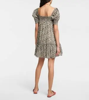 Tory Burch Floral Smocked Minidress