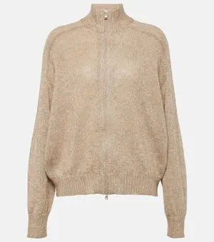 Brunello Cucinelli Zip-up Cardigan With Turtleneck Collar