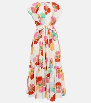 Velvet By Graham & Spencer Savannah Cotton And Silk Maxi Dress - Multicoloured