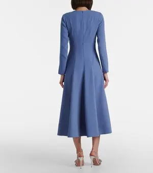 EMILIA WICKSTEAD Belgium Pleated Midi Dress