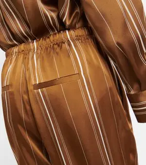 Vince High-rise Striped Trousers