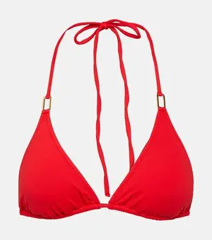 Melissa Odabash Cancun Triangle Bikini Top - Red