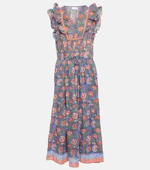 Velvet By Graham & Spencer Rosalina Cotton Midi Dress - Multicoloured