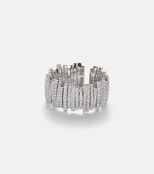 SUZANNE KALAN 18kt White Gold Diamond Ring - Silver