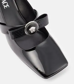 Versace Ribbon 55 Leather Pumps