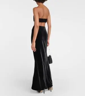 Alessandra Rich High-rise Maxi Skirt