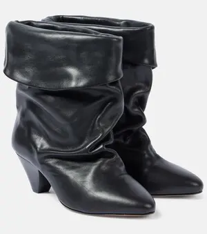 Isabel Marant Étoile Ryska Leather Ankle Boots
