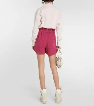 MARANT ETOILE Titea" Raspberry Viscose Shorts