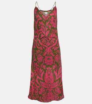 Velvet By Graham & Spencer Sasha Printed Cotton Gauze Midi Dress - Multicoloured