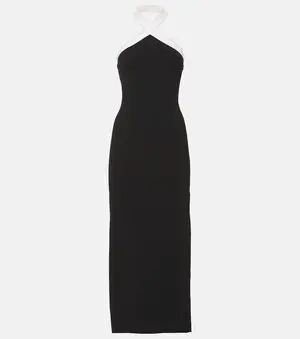 Roland Mouret Halterneck Midi Dress