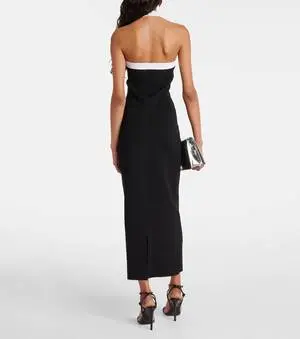 Roland Mouret Halterneck Midi Dress