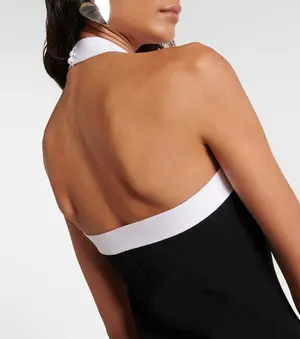 Roland Mouret Halterneck Midi Dress