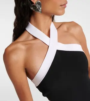 Roland Mouret Halterneck Midi Dress