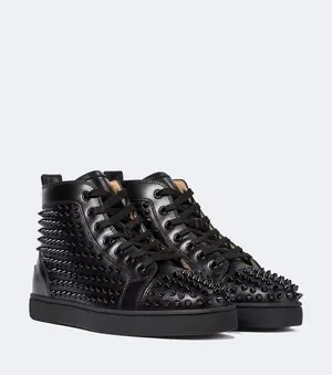 CHRISTIAN LOUBOUTIN Louis Spikes Sneakers - Black
