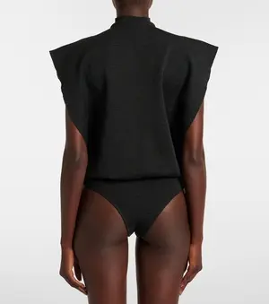 Alaïa Wool Bodysuit - Black