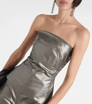 Rick Owens Lido Coated Denim Corset