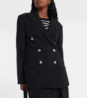 Polo Ralph Lauren Double-breasted Wool-blend Blazer