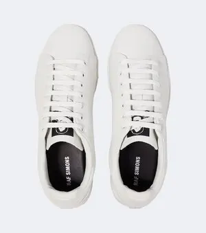 Raf Simons Orion Leather Lace-up Sneakers - Grey