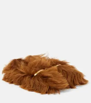 TOD'S Gommino Shearling Moccasins - Brown