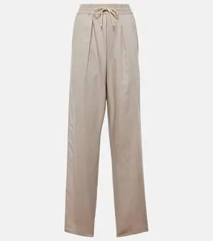 MARANT ETOILE Cotton Straight Pants - White