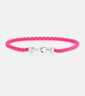 EERA Giada 18kt White Gold Anklet - Pink