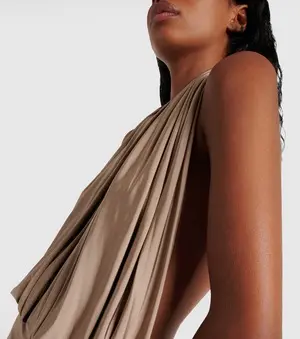 Magda Butrym Open-back Jersey Midi Dress